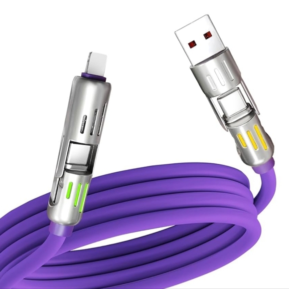 Cell Phones & Accessories | 24w 4 In 1 Multi Use Data Cable Fast ...